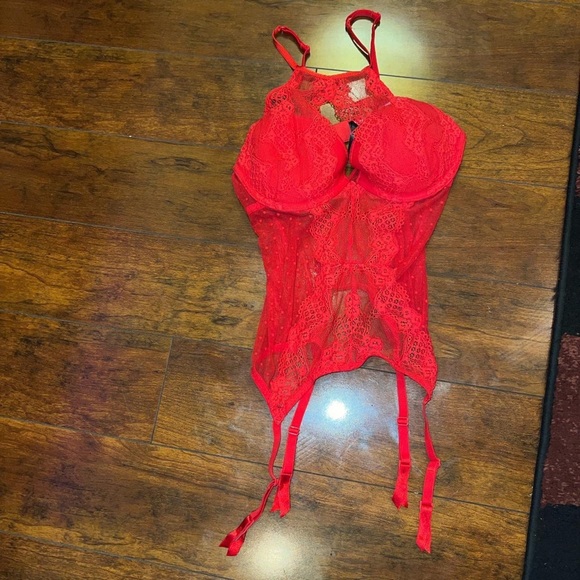 Adore Me | Tops | Red Bustier | Poshmark